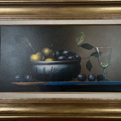 Terry Laakso öljyvärimaalaus 2008 hedelmäasetelma | Tori