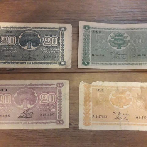 10 mk seteli v. 1939 | Tori