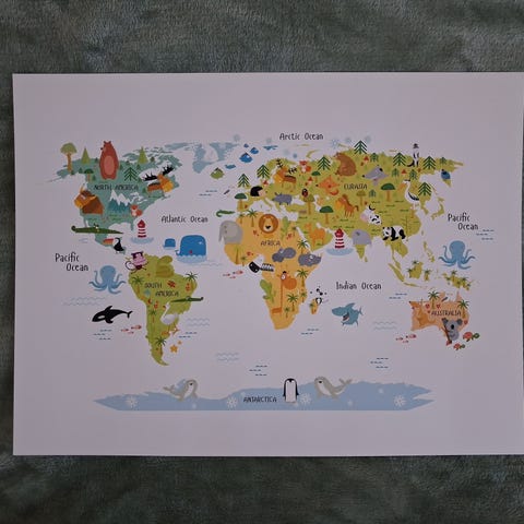 Maapallo Maailmankartta Valaisin Sähköllä Toimiva | Tori