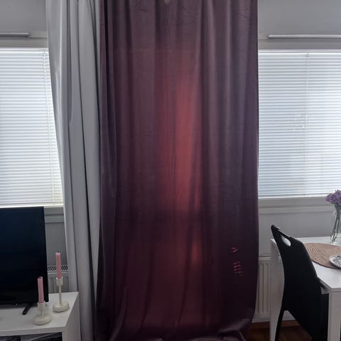 Hemtex vihreä samettiverho | Tori