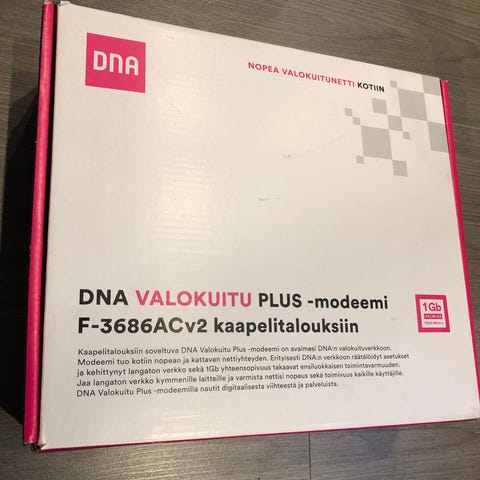 Dna modeemi valokuitukaapelilla | Tori