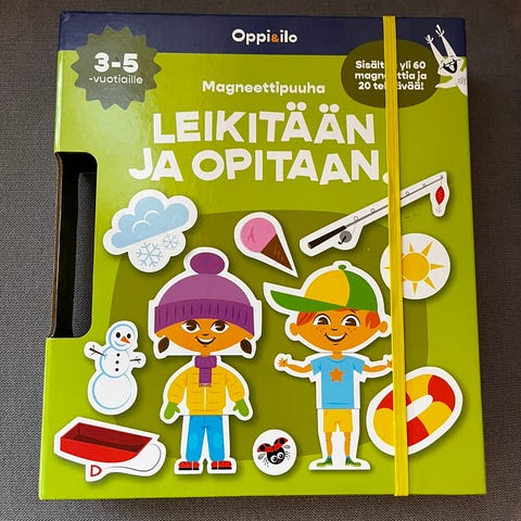Oppi&ilo Leikitään kirjaimilla! Magneettipuuhakirja | Tori