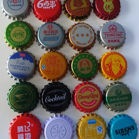 20 uutta (käyttämätöntä) kruunukorkkia - Kiina ja Vietnam | Tori