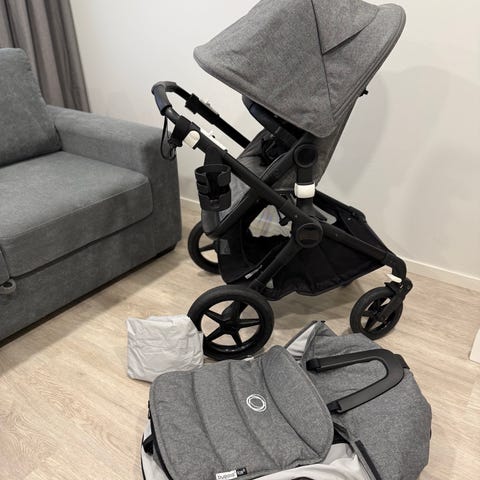 Bugaboo lastenrattaat harmaa kangas fox2 | Tori