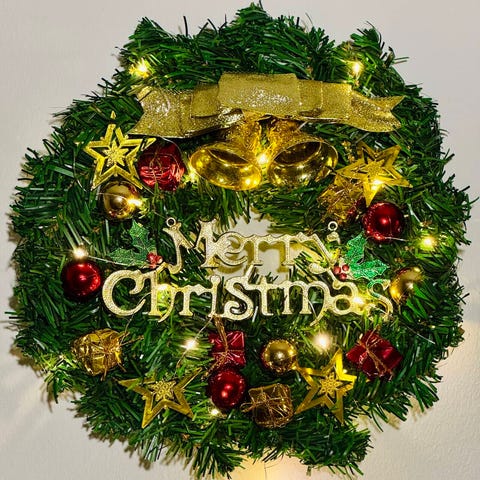 Joulukranssi led-valoilla | Tori