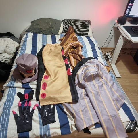 FNAF Withered Foxy -cosplaypuku (LED-silmä, liikkuva leuka, L–XL) | Tori