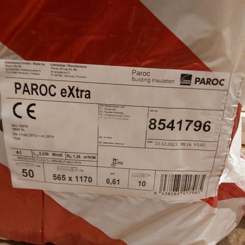 Paroc elementti 274x121x18 | Tori