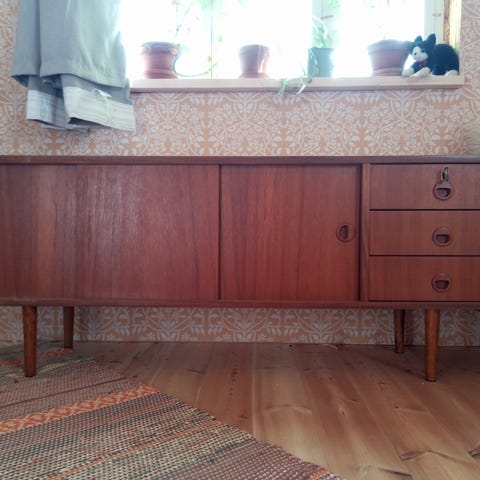 Teak-senkki 1960–70 luku Huwil-lukot + avaimet | Tori