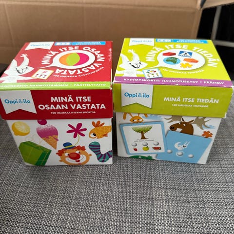 Oppi & ilo Minä itse tiedän 100 kysymyskorttia 4-6 vuotiaille | Tori
