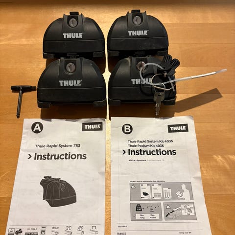 Thule Rapid System 775 jalkasarja ja wingbar 127cm telineet | Tori