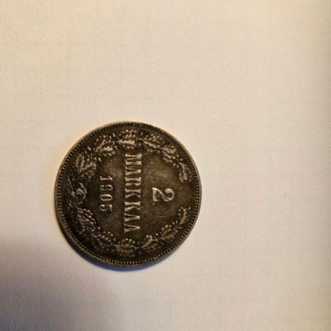 Suomi 1 Markka 1915 hopearaha | Tori