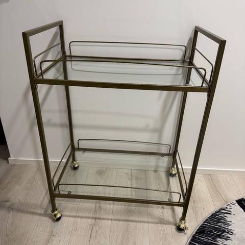 Lyngby Glas tyylikäs tarjoiluvaunu (UUSI, avaamaton pakkaus) Tanska ...