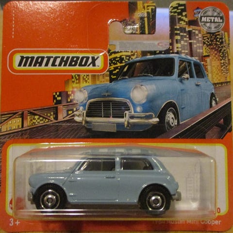 Austin Mini Van 4 door Dark Brown 1965 Matchbox 2017 1:64 hieno ...
