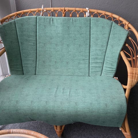 Rottinki sohvaryhmä (pöytä, sohva ja 2 nojatuolia) | Tori