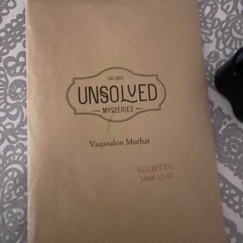 Unsolved Murha Villa Saarialassa | Tori