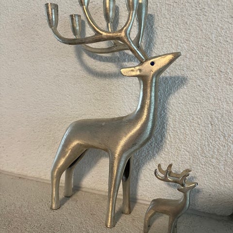 Pentik hopeoitu Poro 30 cm | Tori