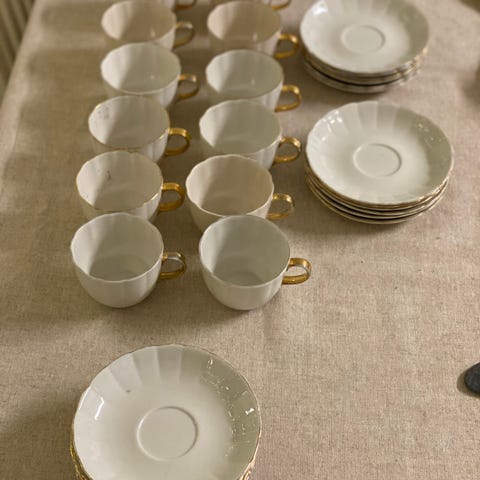 Arabia Sohvi kahvikupit ja aluslautaset x 7 | Tori