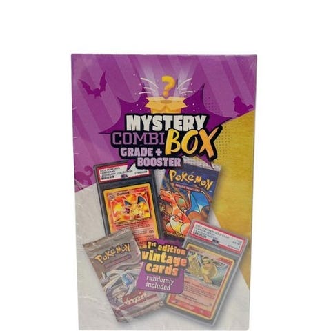 Pokémon - 1 Mystery box - X3 BOOSTER PACKS + X1 GEM MINT CARDS | Tori