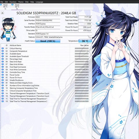 2242 M.2 SSD >256 GB | Tori