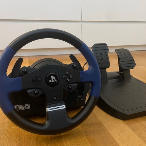Thrustmaster T150 peliohjain ja poljinsetti PlayStationille | Tori