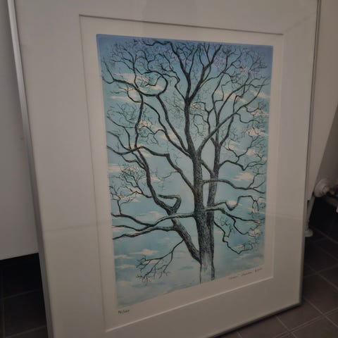 Inari Krohn Taidegrafiikka Talvimaisema 2022 Rajoitettu painos 82/100 ...