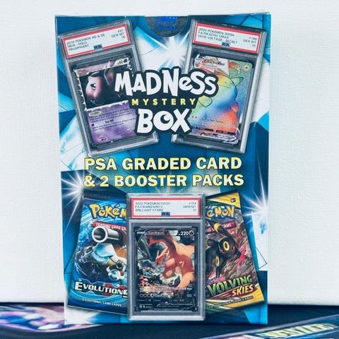 Pokémon Mystery box - Madness Mystery Box PSA 10 - Graded Card ...