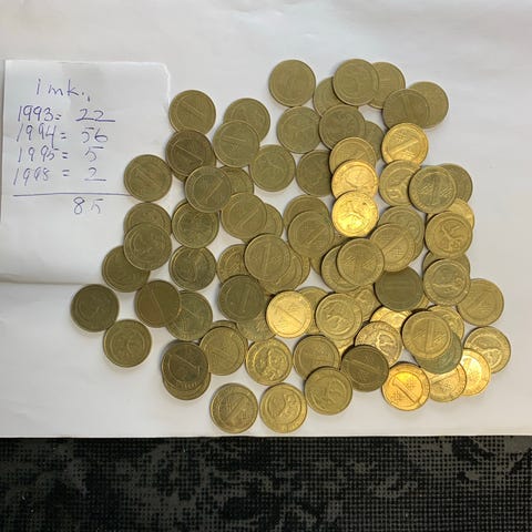 1 markka 1993. 1994. 1996 | Tori