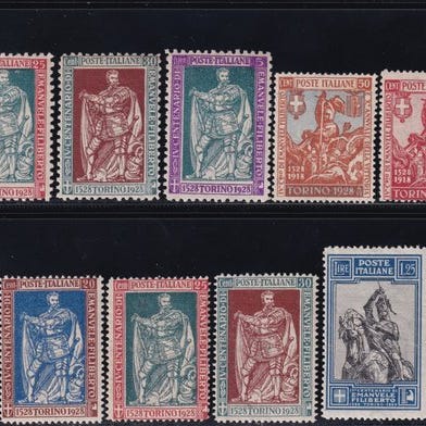 Italian kuningaskunta 1925 - Soprastampattu tilauspalvelu – Koko sarja ...