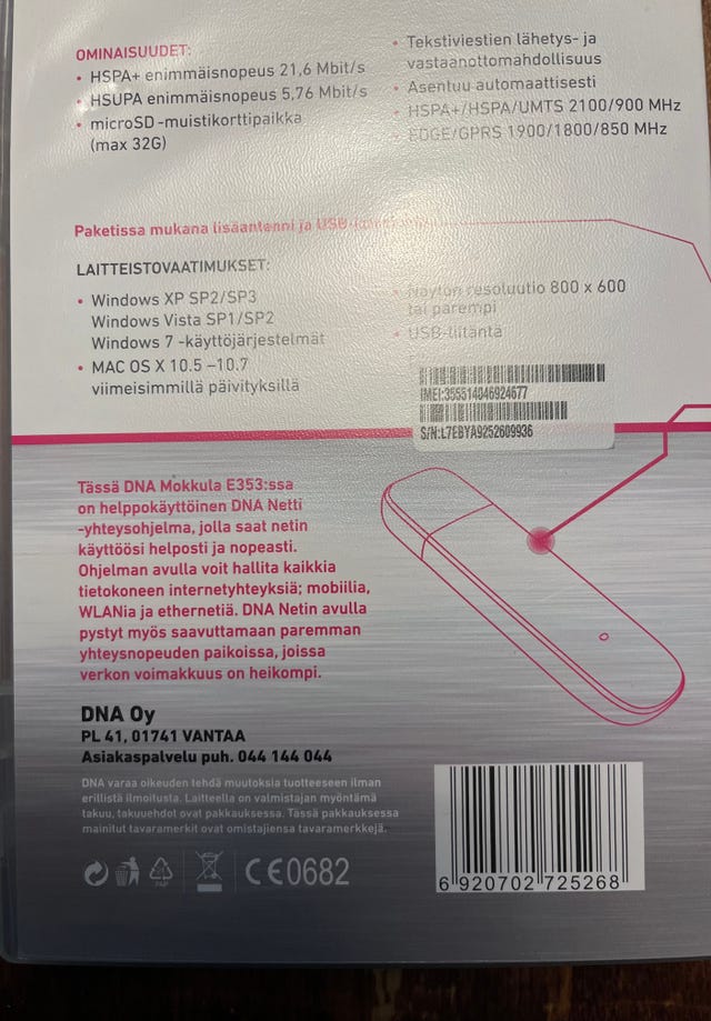 Mokkula Huawei 353 | Tori