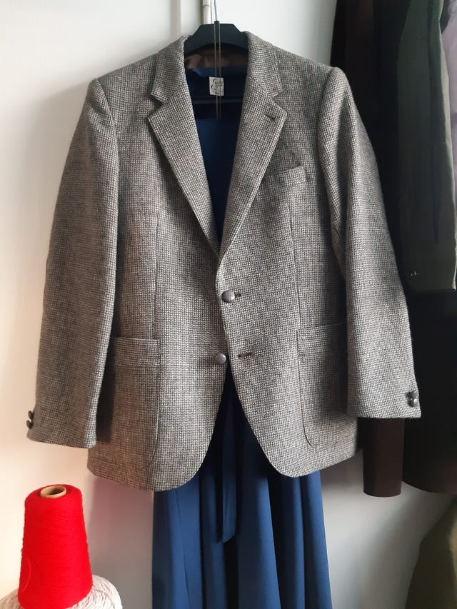 Vintage villakangastakki by Seppälä S-Style Men's Club 70-luku puvuntakki | Tori