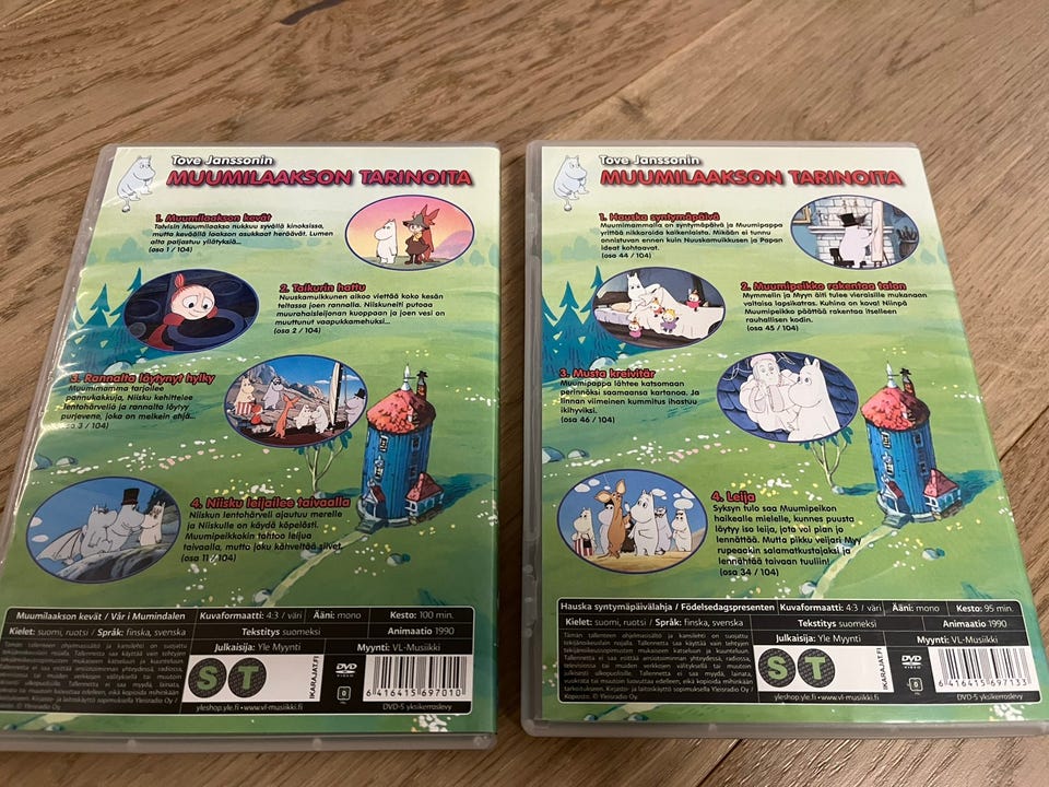 Muumi DVD:t nro 1 ja 13 | Tori